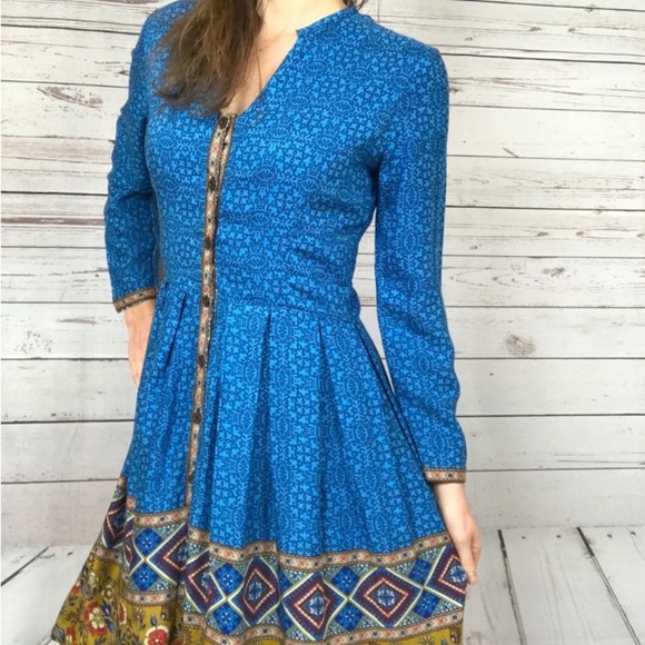 Hummingbird | Dresses | Hummingbird Boho Pleated Dress | Poshmark